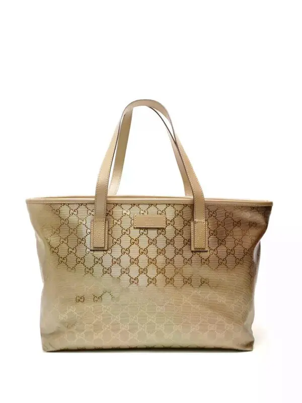 Gucci Gg Imprime Tote Bag - Gold