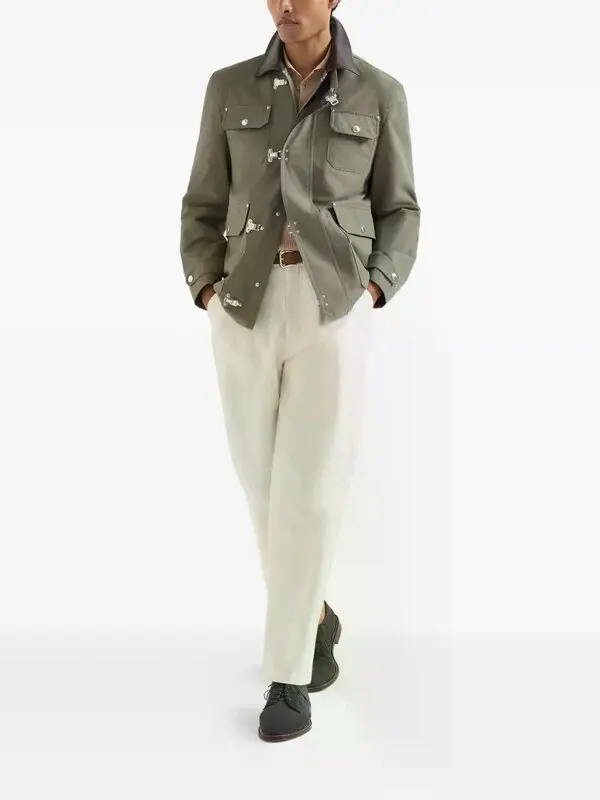 Brunello Cucinelli Cotton Textured Rib-knit Polo