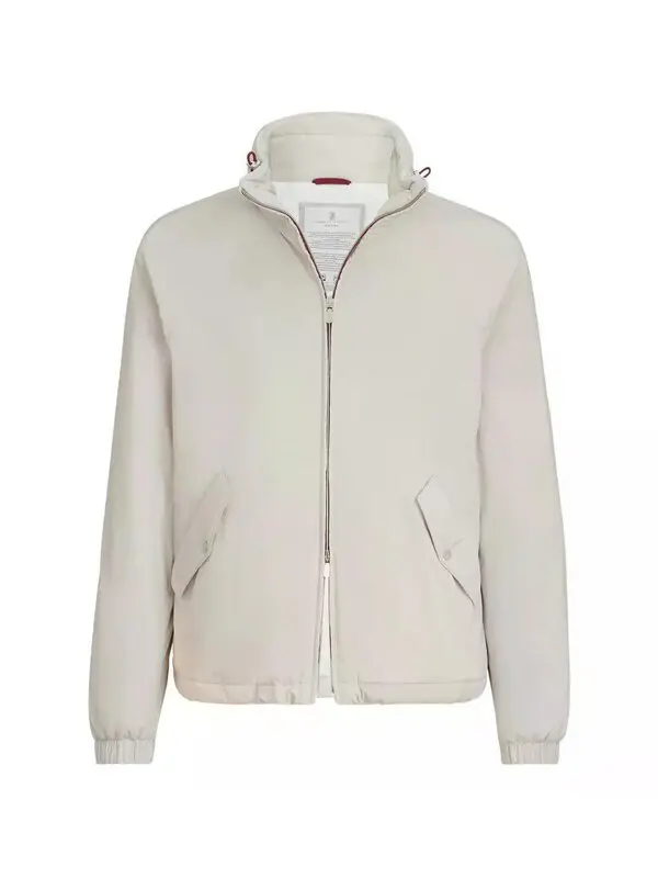 Brunello Cucinelli Lightweight Nylon Outerwear Jacket With Packable Hood - Neutrals