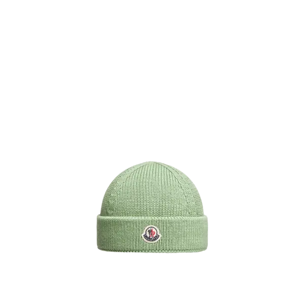Moncler Cotton Tricot Beanie - Green