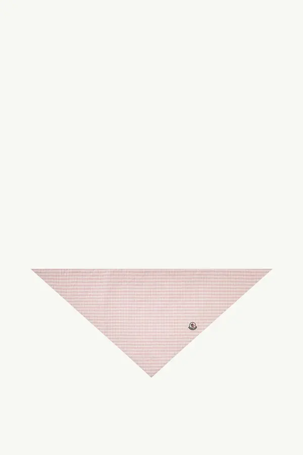 Moncler Padded Cotton Blend Vichy Scarf - Pink