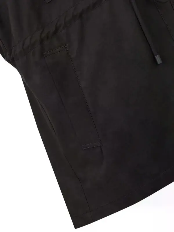 STUDIO TOMBOY Detachable Hood Coat - Black