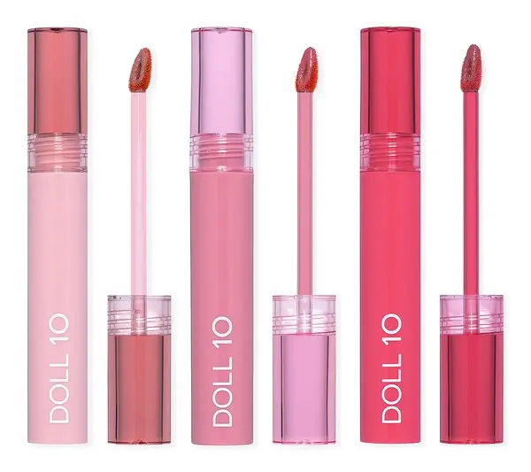DOLL 10 Satin Lip Stain Trio - One-color