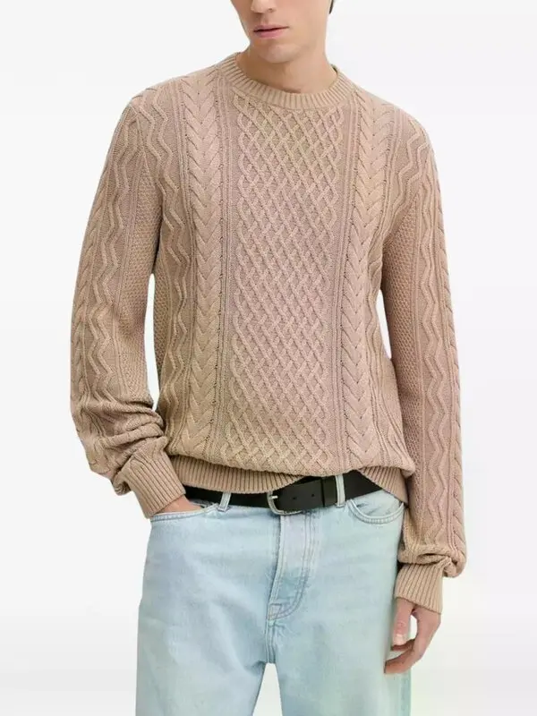 Tommy Hilfiger Cable Knit Crew Neck Sweater