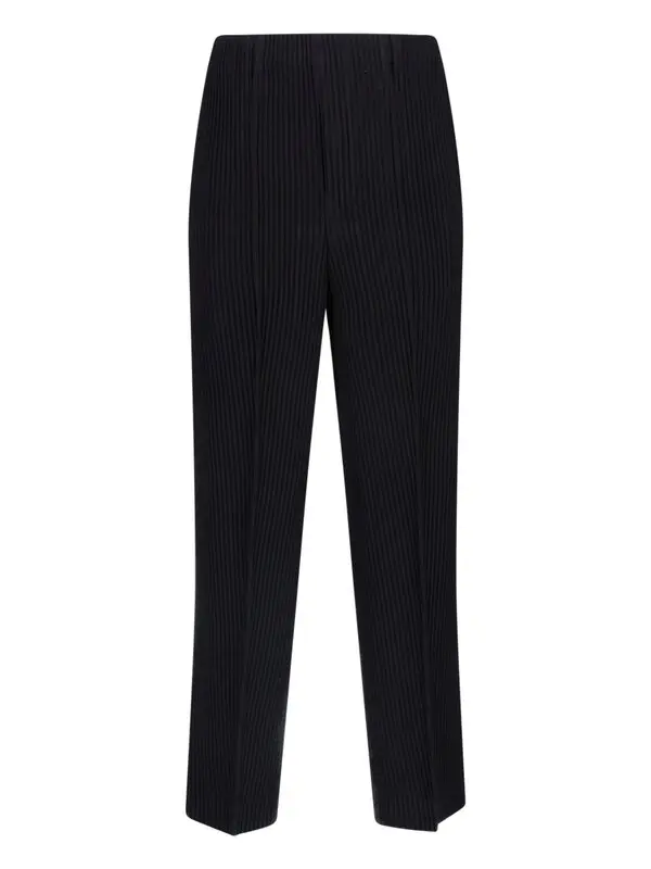 HOMME PLISSE Tuxedo Pleats Sweatpants - Black