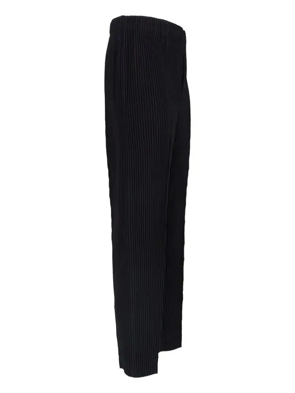 HOMME PLISSE Tuxedo Pleats Sweatpants - Black