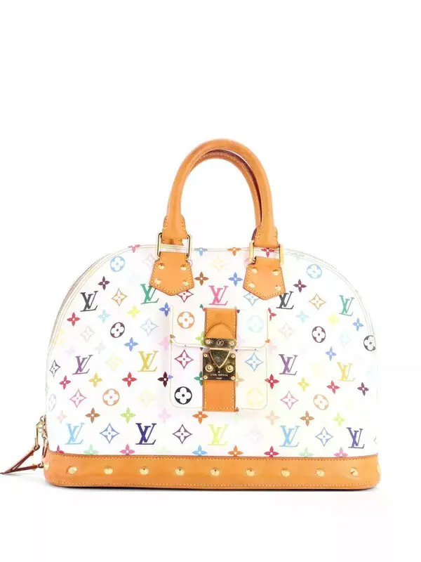 LOUIS VUITTON Alma Handbag Monogram Multicolor Gm Satchel - White