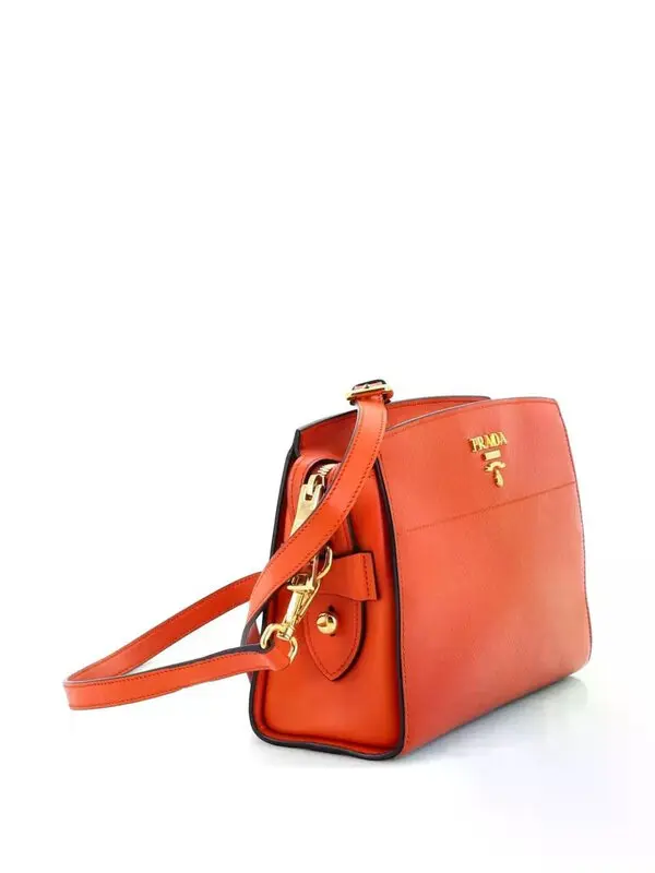 Prada Bibliotheque Saffiano Leather Crossbody Bag