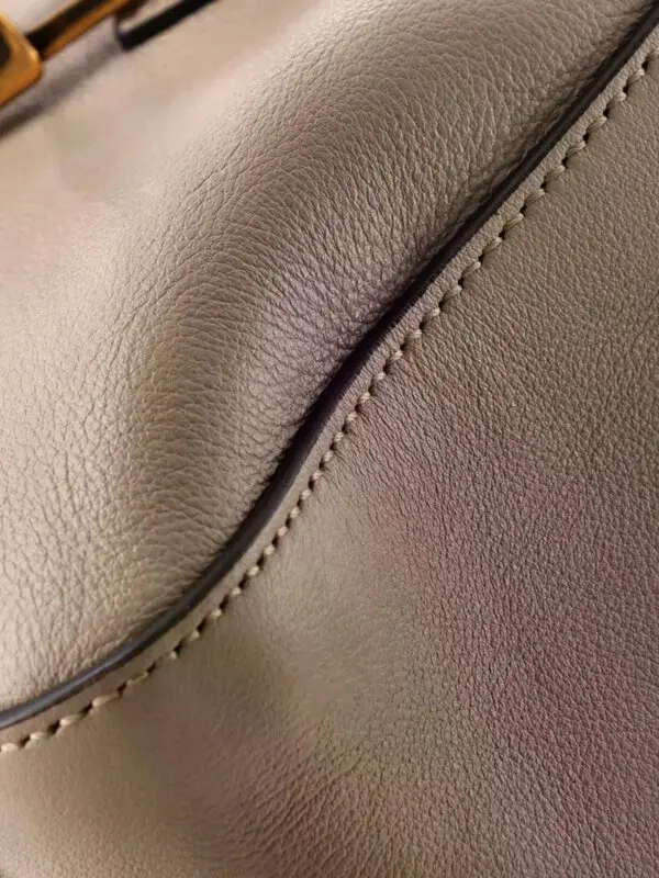 Gucci Diana Nm Bamboo Handle Boston Bag Leather Handbag - Neutrals