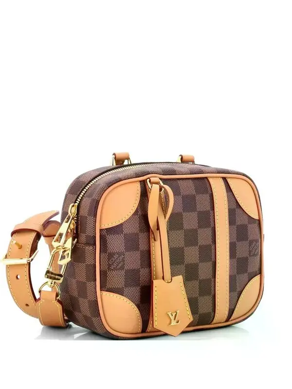 LOUIS VUITTON Valisette Souple Handbag Damier With Leather Bb Satchel - Brown