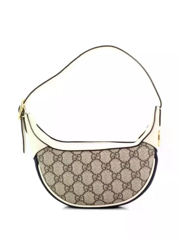 Gucci Ophidia Mini Hobo Bag Gg Coated Canvas - Brown
