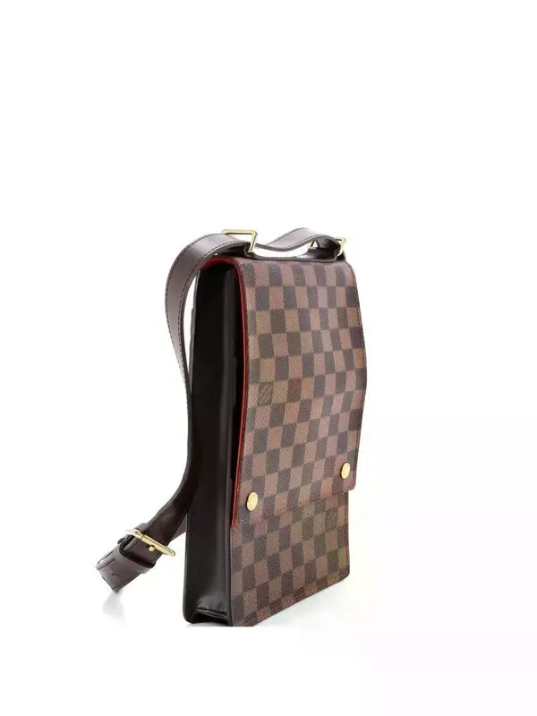 LOUIS VUITTON Portobello Damier Messenger Crossbody Bag - Brown