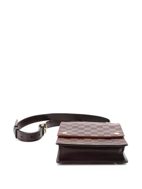LOUIS VUITTON Portobello Damier Messenger Crossbody Bag - Brown