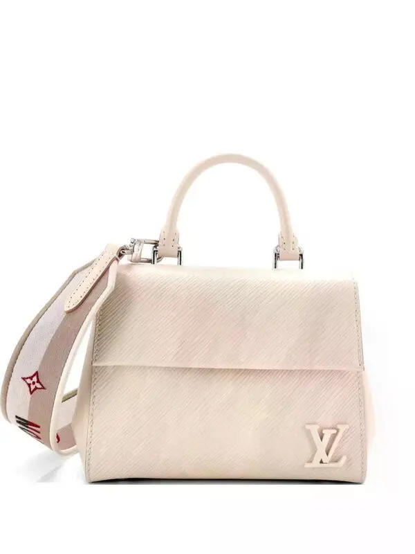 LOUIS VUITTON Cluny Top Handle Bag Epi Leather Mini Satchel - Neutrals