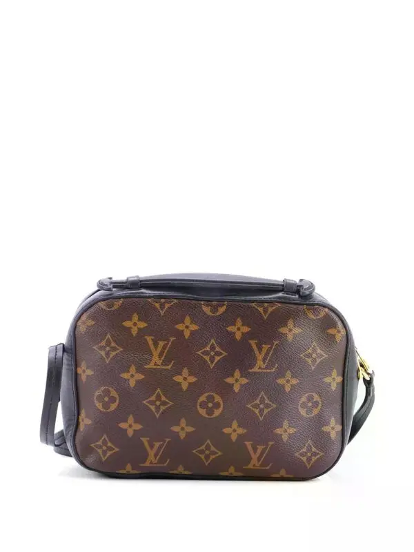 LOUIS VUITTON Saintonge Handbag Monogram Canvas With Leather - Black