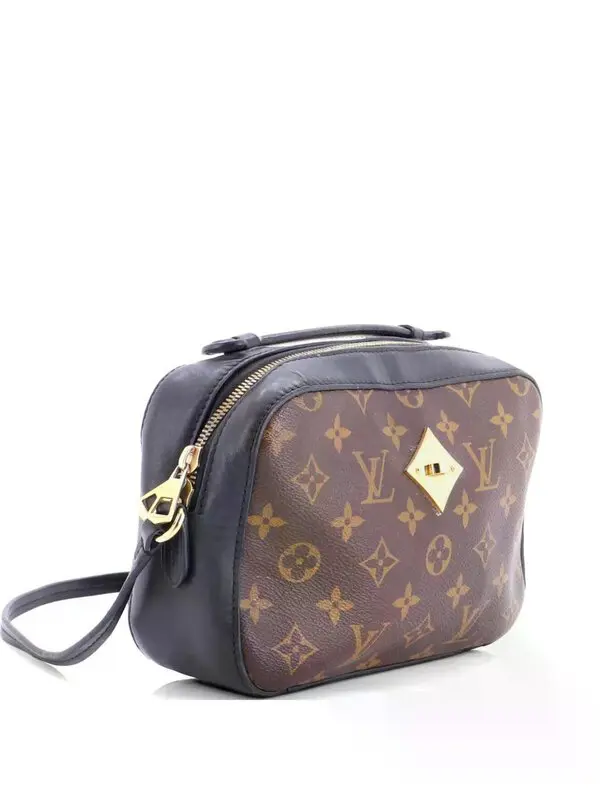 LOUIS VUITTON Saintonge Handbag Monogram Canvas With Leather - Black