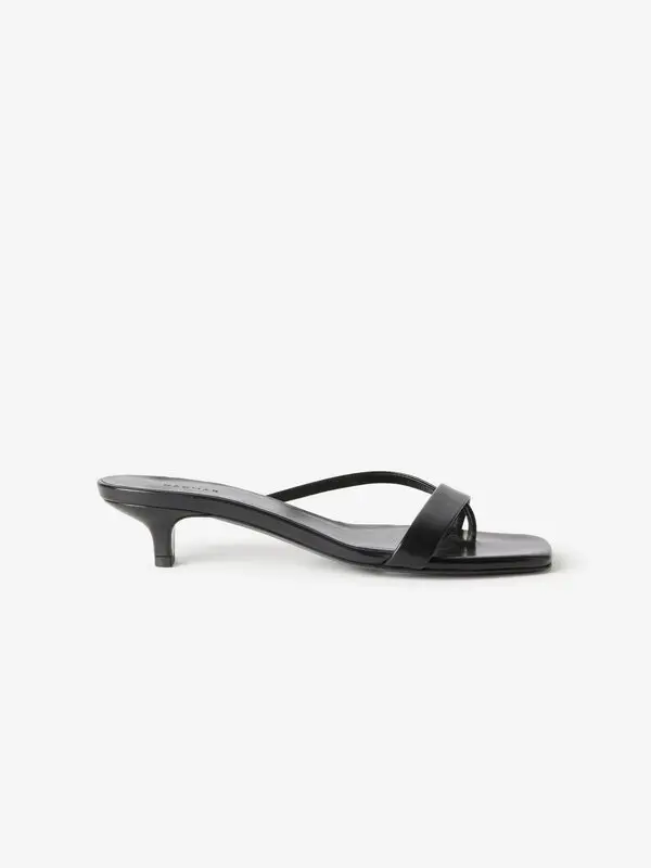 HOUSE OF DAGMAR Heeled Nappa Leather Sandals