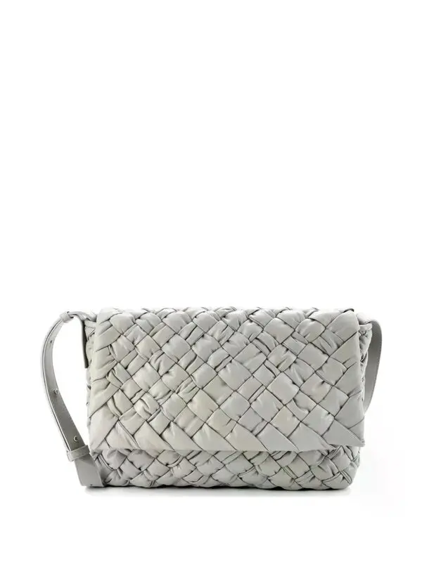 Bottega Veneta Rumple Messenger Bag Intrecciato Leather Medium