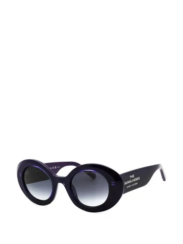 Marc Jacobs Oval-frame Sunglasses - Purple