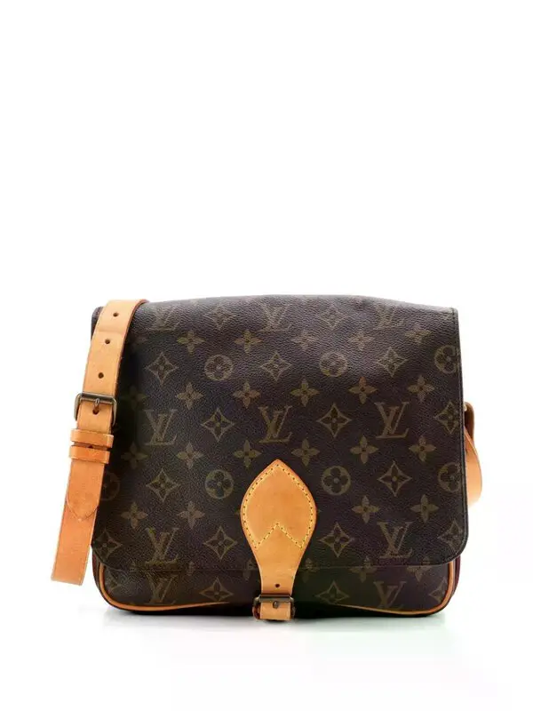 LOUIS VUITTON Cartouchiere Gm Monogram Canvas Crossbody Bag - Brown