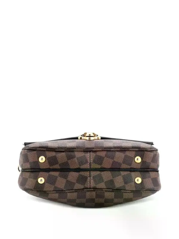 LOUIS VUITTON Clapton Handbag Damier And Leather Pm Crossbody Bag - Brown