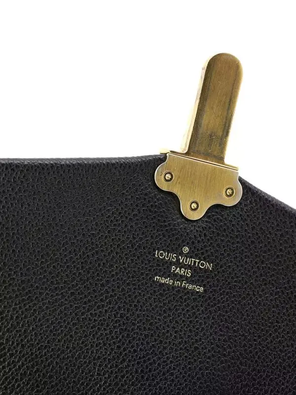 LOUIS VUITTON Clapton Handbag Damier And Leather Pm Crossbody Bag - Brown