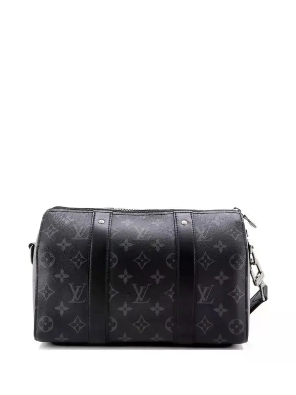 LOUIS VUITTON City Keepall Bag Reverse Monogram Eclipse Canvas