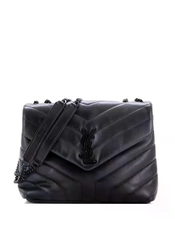 Saint Laurent Loulou Matelasse Chevron Leather Small Shoulder Bag