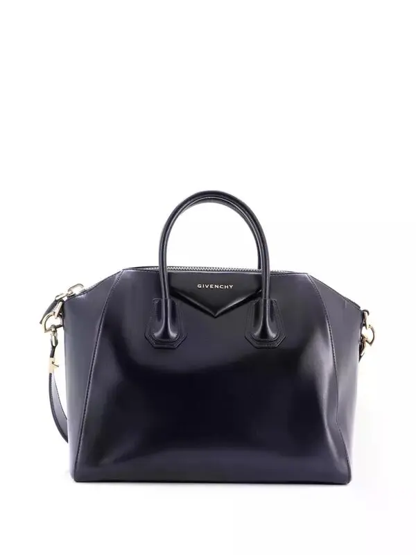 Givenchy Antigona Glazed Leather Medium Satchel - Black