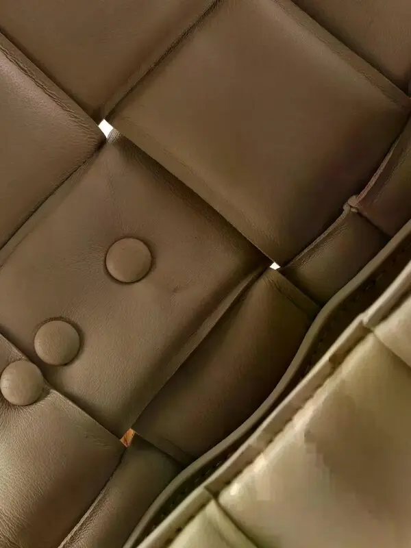 Bottega Veneta Cassette Chain Padded Maxi Intrecciato Leather Crossbody Bag - Neutrals