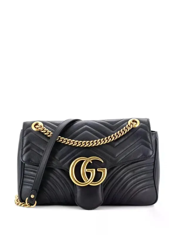 Gucci Gg Marmont Medium Shoulder Bag - Black