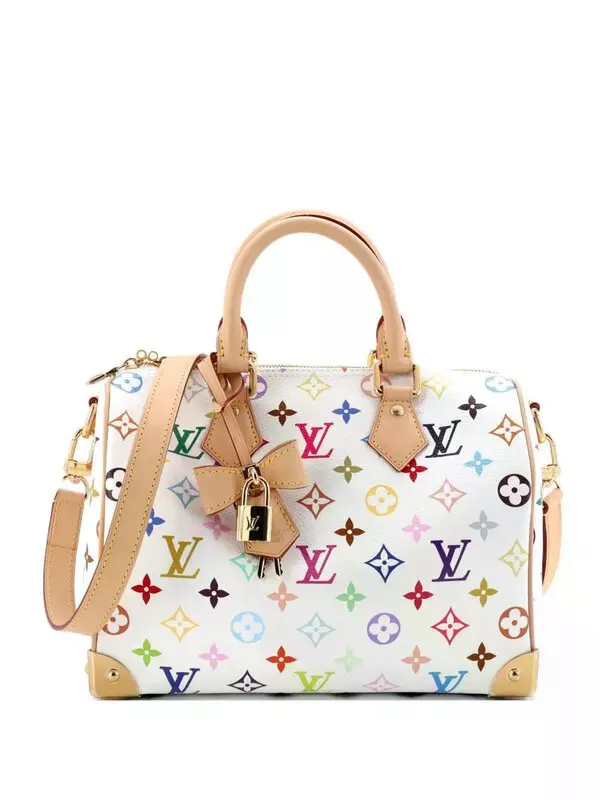 LOUIS VUITTON X Takashi Murakami Speedy Soft Bandouliere Bag Monogram Multicolor 25 Satchel - Multicolour