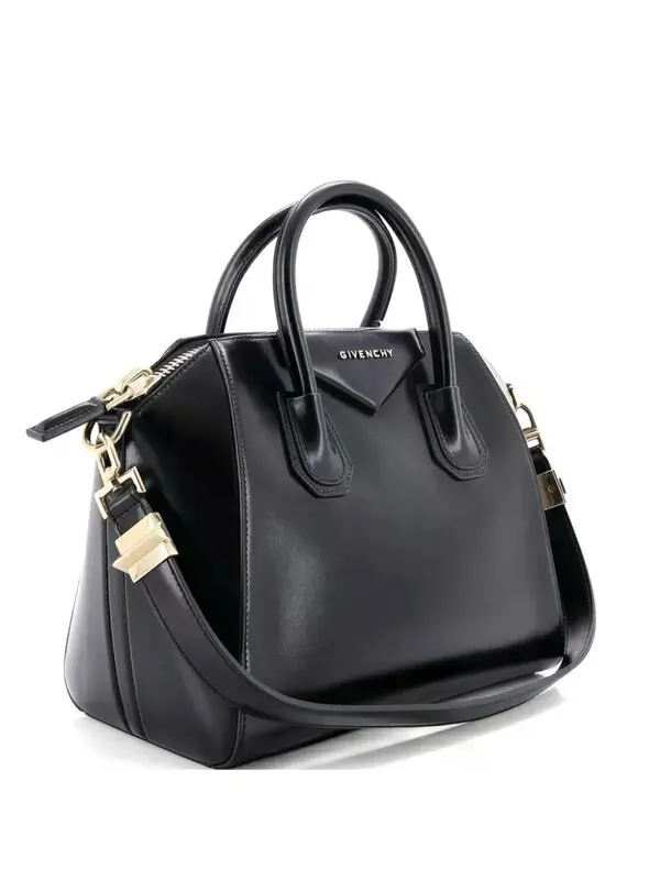 Givenchy Antigona Small Satchel Glazed Leather - Black