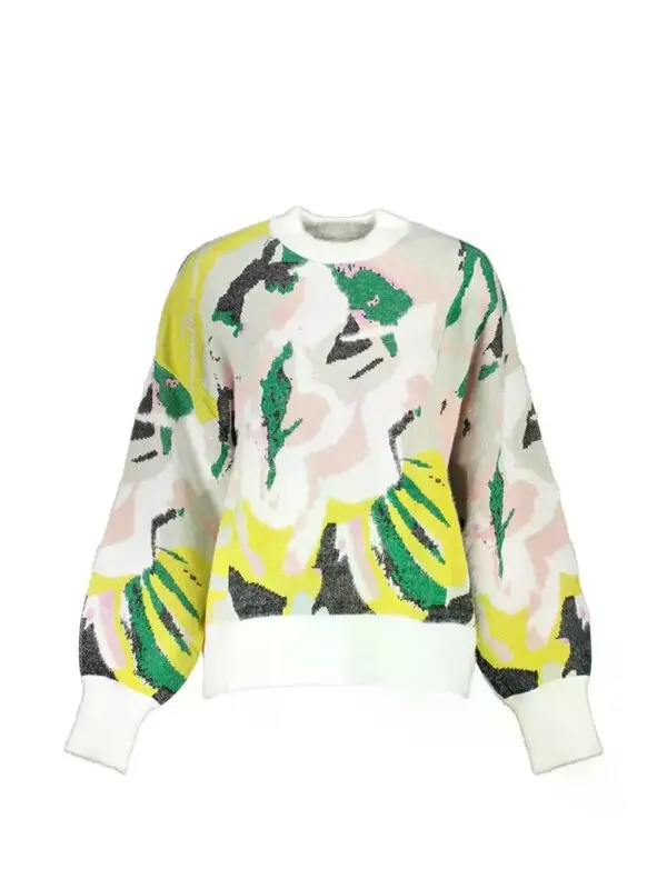 Desigual Patterned Sweater - White