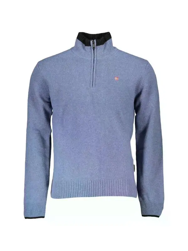 NAPAPIJRI Half-zip Cotton Sweater - Blue
