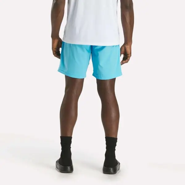 REEBOK Woven Athletic Shorts - Future Cyan