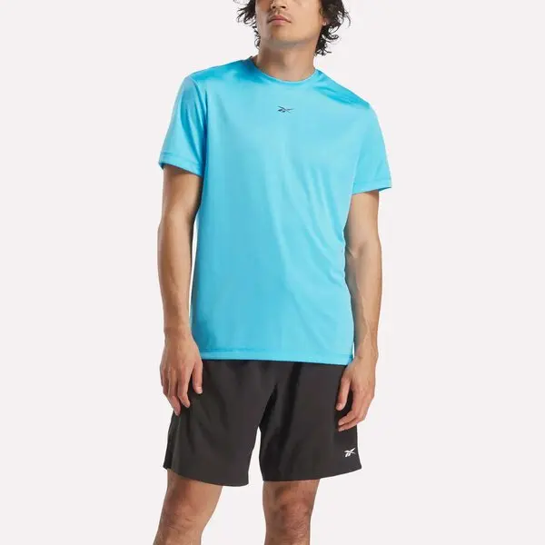 REEBOK Short Sleeve Tech Training T-shirt - Future Cyan