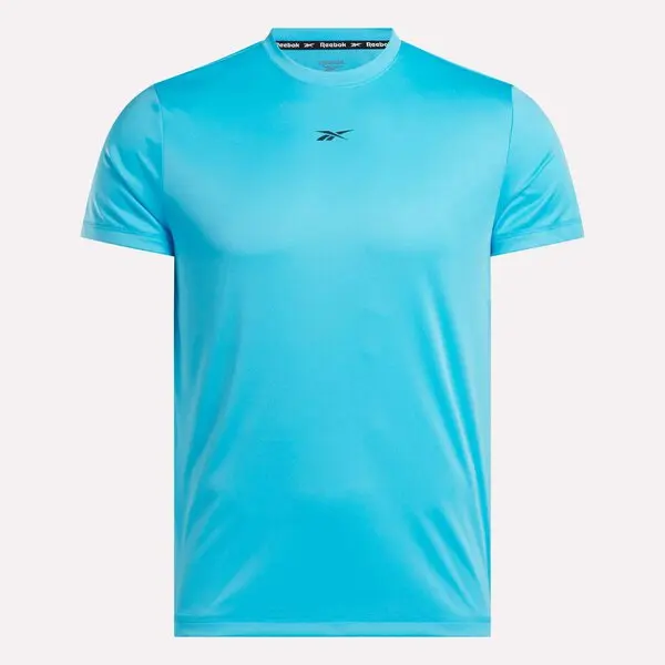 REEBOK Short Sleeve Tech Training T-shirt - Future Cyan