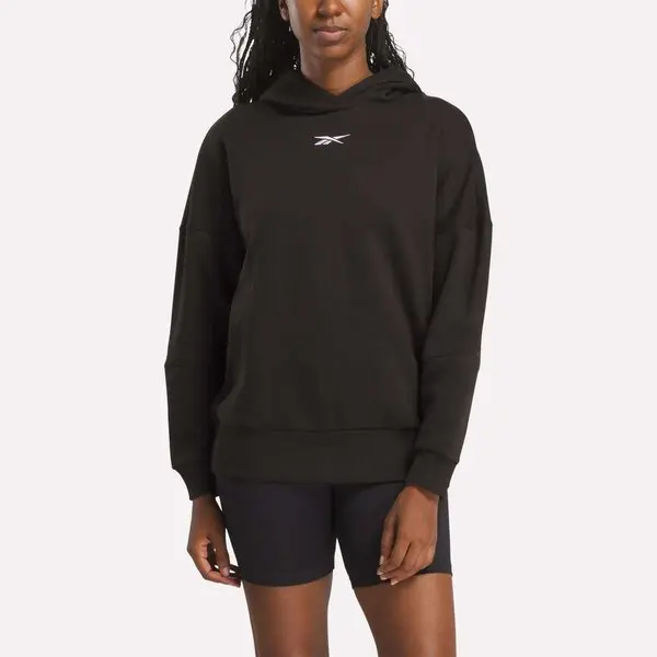 REEBOK Luxe Oversized Hoodie - Black