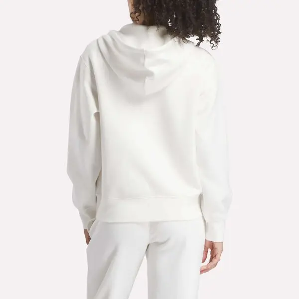 REEBOK Small Vector Full Zip Sweatshirt - Vector Chalk Heather