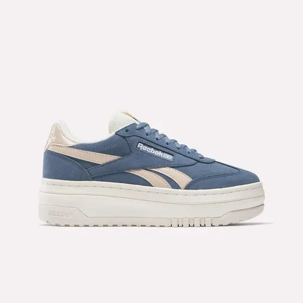 REEBOK Campion Extra Platform Suede Sneakers - Shadow/muted Clay/chalk