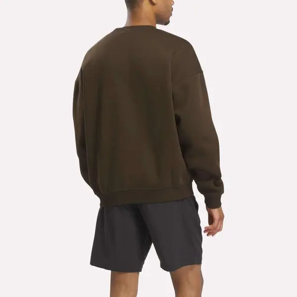 REEBOK Union Jack Logo Crewneck Sweatshirt - Espresso