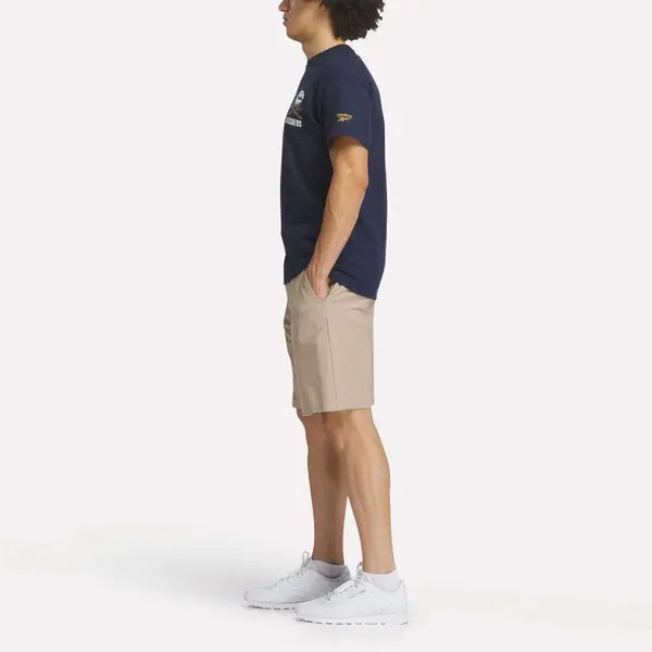 REEBOK Crushers Stacked Logo Tee - Navy