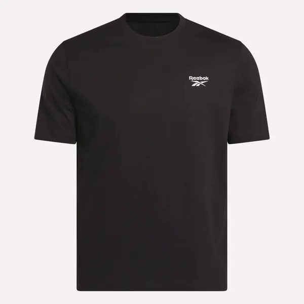 REEBOK Small Logo Crewneck Short Sleeve T-shirt - Black
