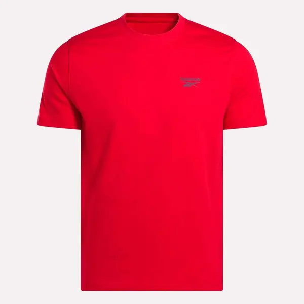 REEBOK Small Logo Crewneck Short Sleeve T-shirt - Vector Red