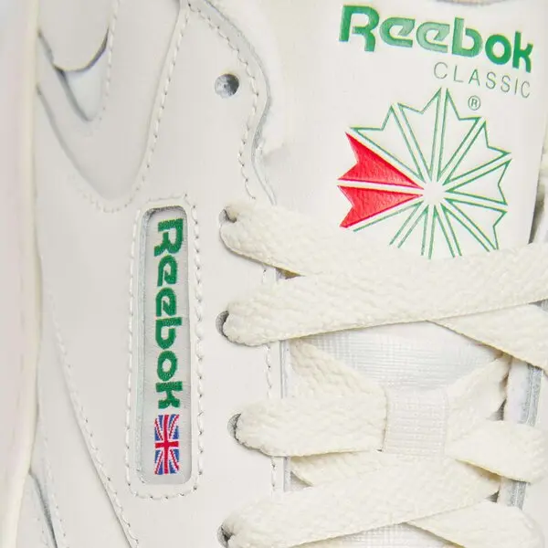 REEBOK Club C Extra Platform Sneakers - Chalk/chalk/glen Green