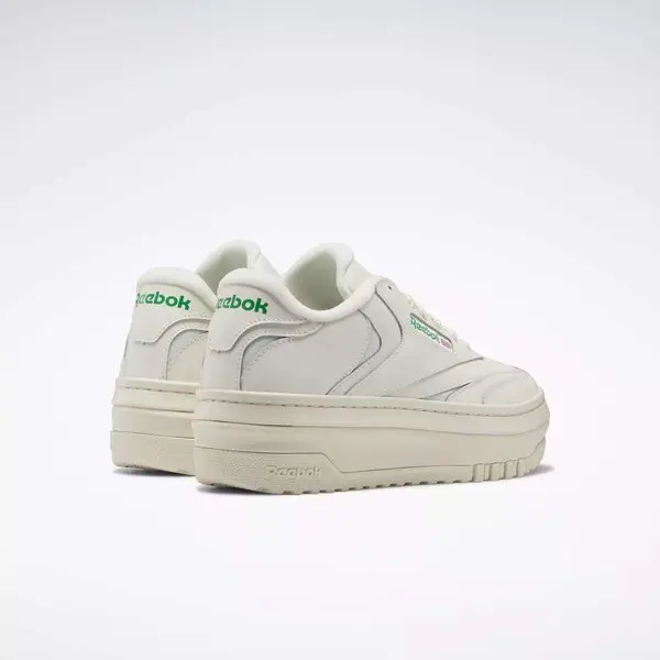 REEBOK Club C Extra Platform Sneakers - Chalk/chalk/glen Green