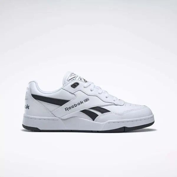 REEBOK Bb 4000 Ii "vintage Hoops" Leather Sneakers - Ftwr White/core Black/pure Grey