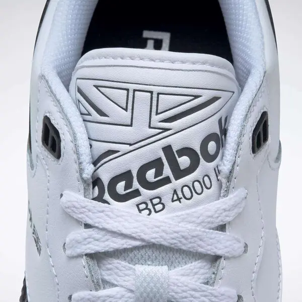 REEBOK Bb 4000 Ii "vintage Hoops" Leather Sneakers - Ftwr White/core Black/pure Grey