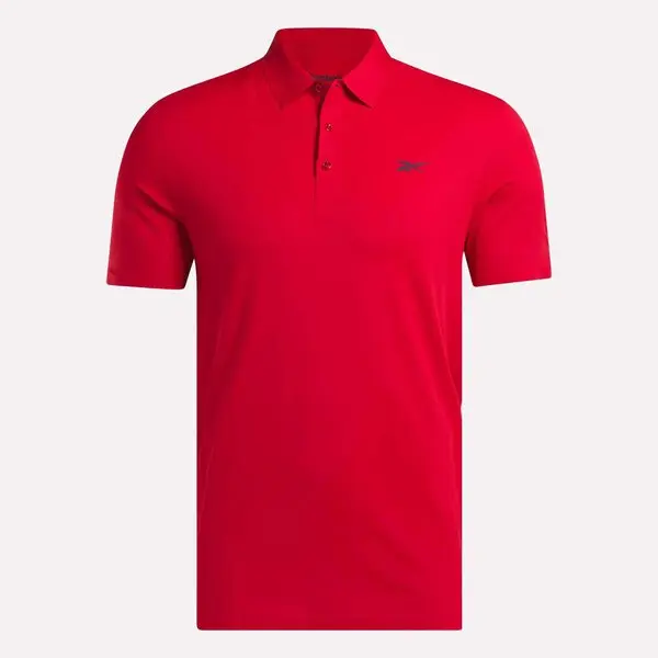 REEBOK Short Sleeve Bonded Micro Pique Polo Shirt